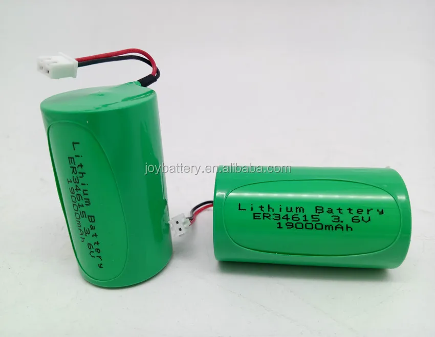 3.6V 19ah ER34615 Li-Socl2 Battery for Gas Meter - 10 Year Storage