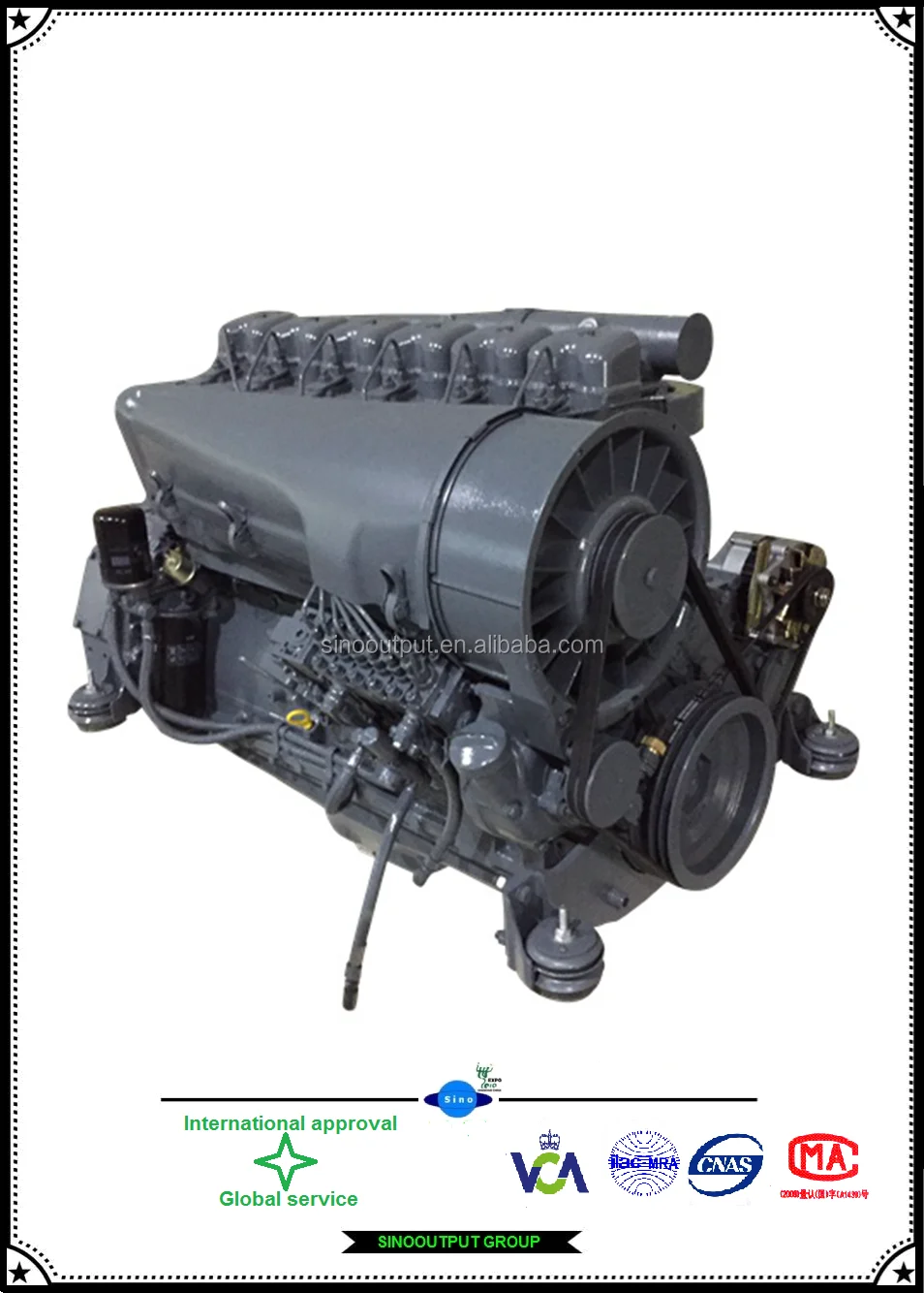 2 Cylinder Diesel Motor F2L912 Deutz Engine - 30 HP for Construction ...