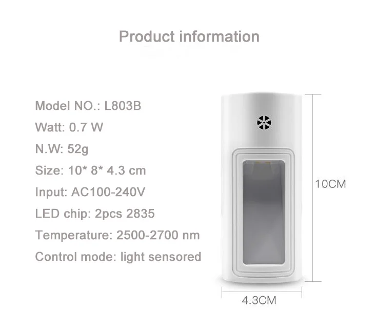 Small Sensor Led Night Light Warm Lighting Indoor Wireless Warm Lights ...