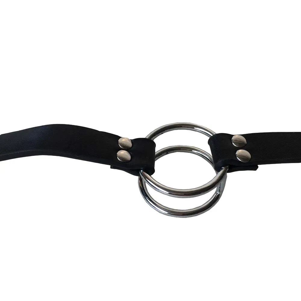 Alloy Leather Flail - Double Circle, Butterfly Type Plug