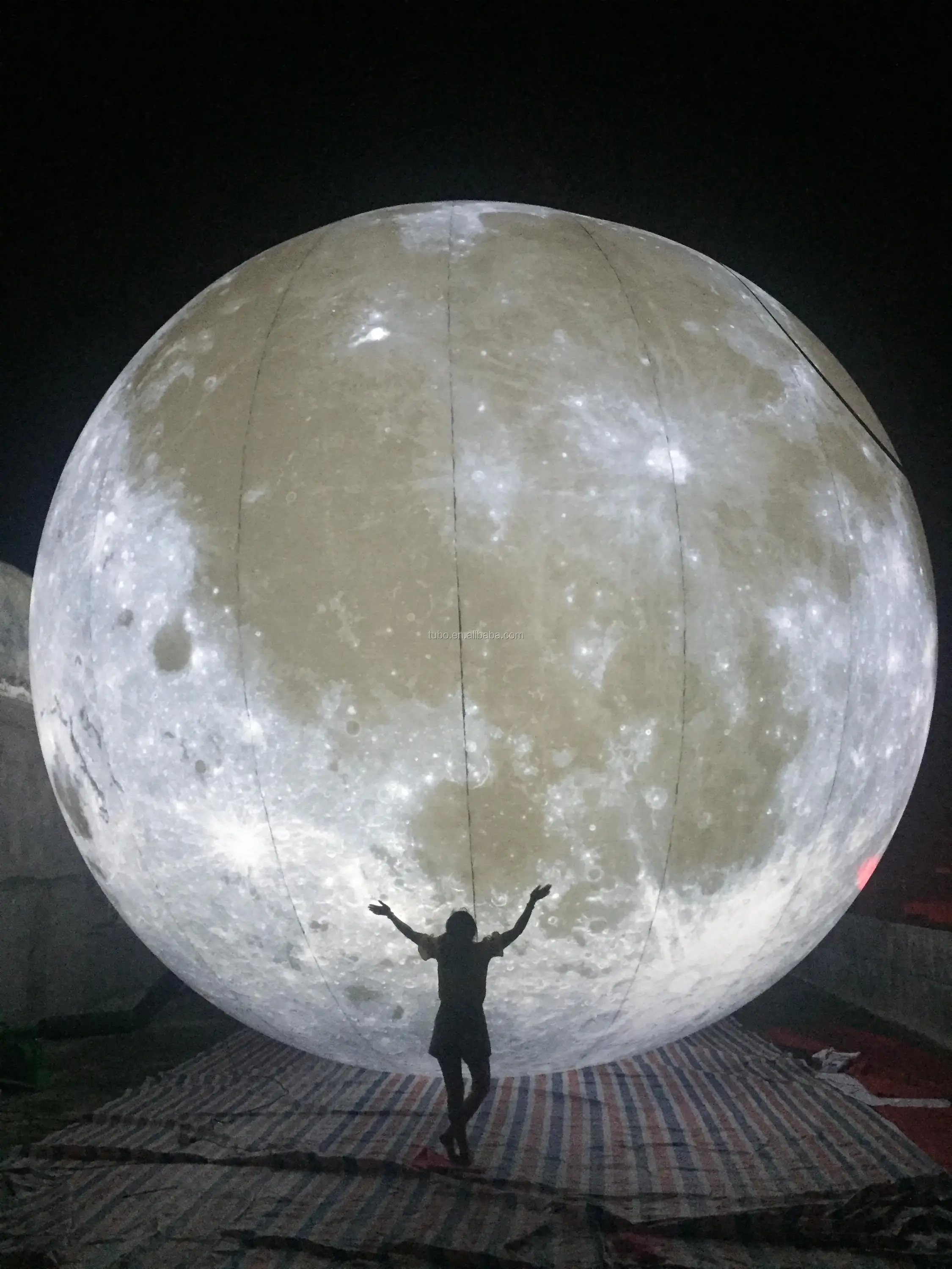 6m Inflatable Outdoor Giant Inflatable Led Lighting Moon Ball ...