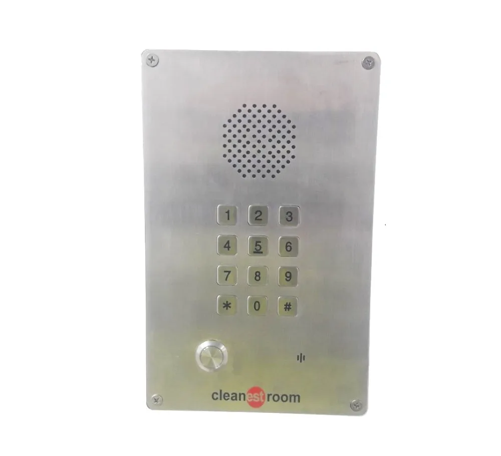 Top-rated IP65 Waterproof VoIP Clean Room Telephone with Metal Keypad ...