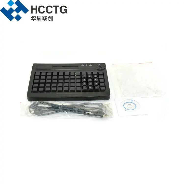 60 Keys Membrane Programmable POS Keyboard with MSR KB60M| Alibaba.com