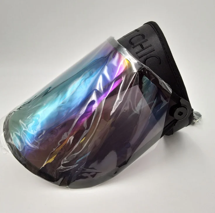 Uv Protection Clear Plastic Pvc Material Bicycling Sun Visor Cap - Buy ...