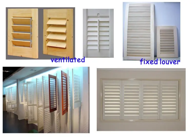 Double Leaf Louver Cupboard Door - Buy Shutter Door,Shutter Window ...