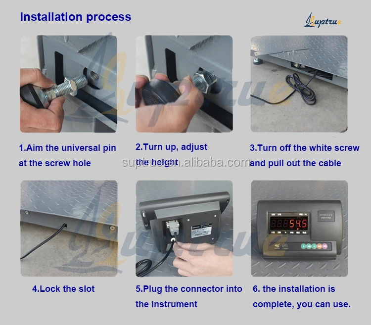 1000 Kg Digital Weight Scale Machine Platform Floor Scale Industrial ...