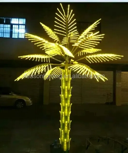 Outdoor Lights LED Artificial Palm Tree Coconut Palm Tree