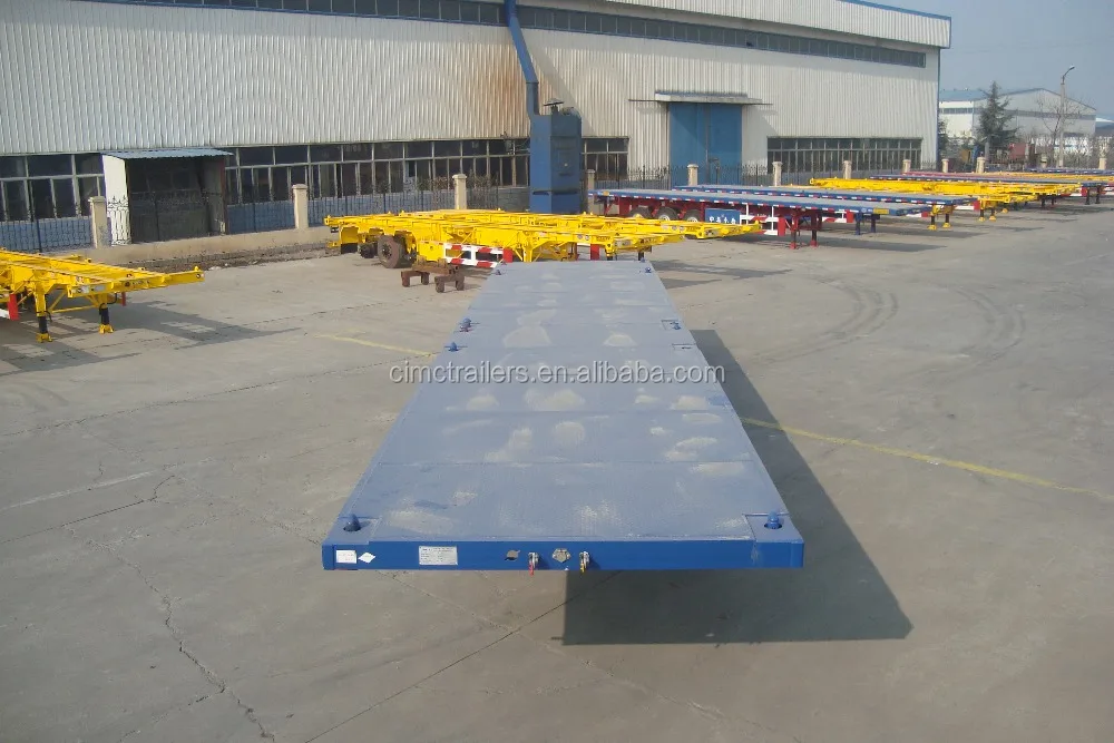 Cimc Mafi Flatbed Semi Trailer/40ft Mafi Container Trailer For Sale ...