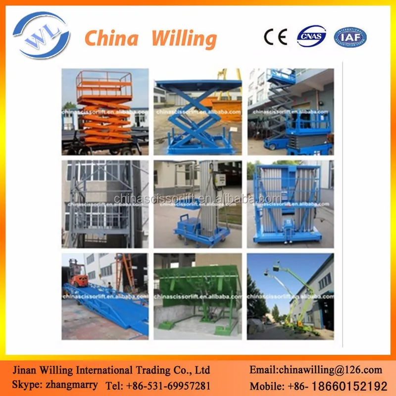High Rise Window Cleaning Equipment Telescoping Hydraulic Lift Platform ...