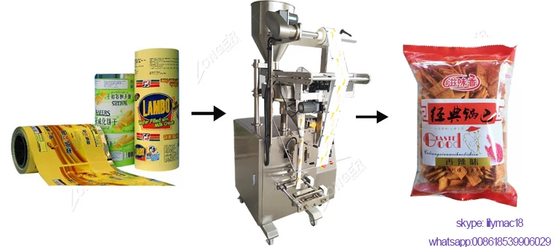 Automatic Small Lays Potato Chips Packing Machine with Nitrogen