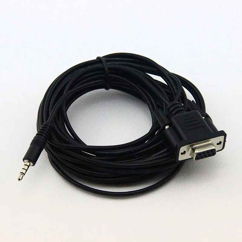 6ft VGA 9 Pin RS232 DB9 Female to 3.5MM Male Jack Adapter