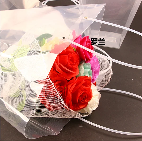 Clear Plastic Floral Arrangement Bag Fresh Flower Plant Gift Box - Buy ...