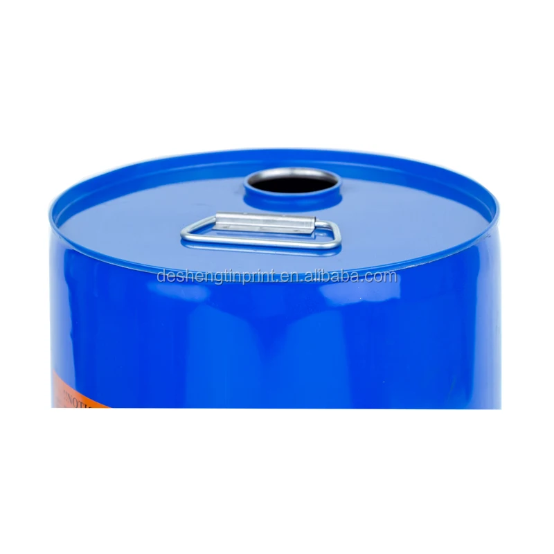 20 Liter Tight Head Closed 0.38mm Oil Steel Pails Blue Coating Paint ...