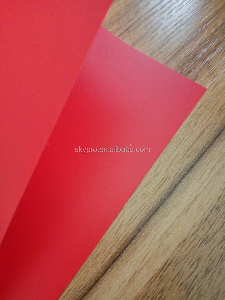 Lámina De Cartón De Pp / Pe/pvc,Color Rojo Mate,Hojas De Plástico ...