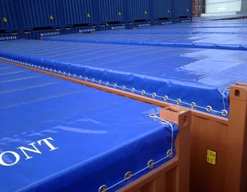 Waterproof 20'gp Open Top Container Pvc Tarpaulin Cover - Buy Pvc ...
