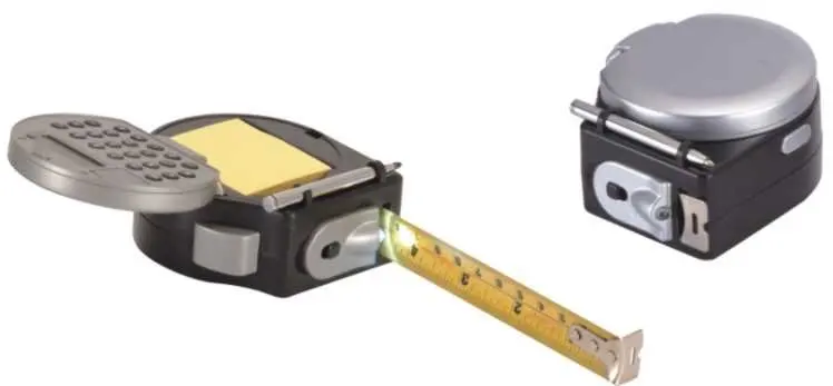 Promotional Tape Measure with Calculator Pen Light and Memo Paper