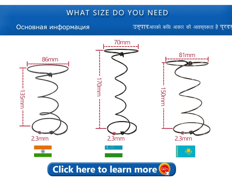 20pcs 5 Turns Bulk Compressed Bonnell Spring Home Bedroom Furniture Bed ...