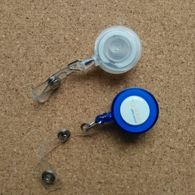 Multicolor Retractable Plastic Badge Reel Alligator Clip With Fix ...