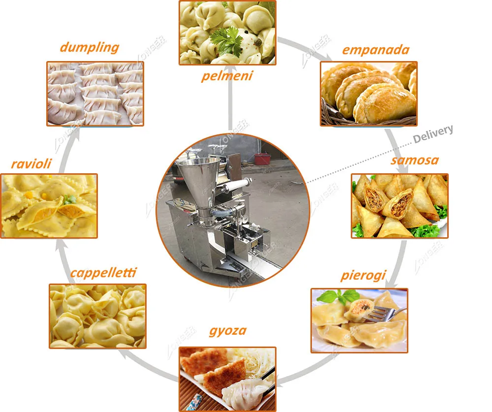 Commercial Electric Russian Pelmeni Maker - 4800pcs/h
