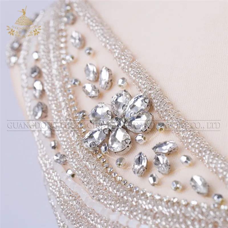 Rhinestone Bodice Appliques for Bridal Dresses - Customized