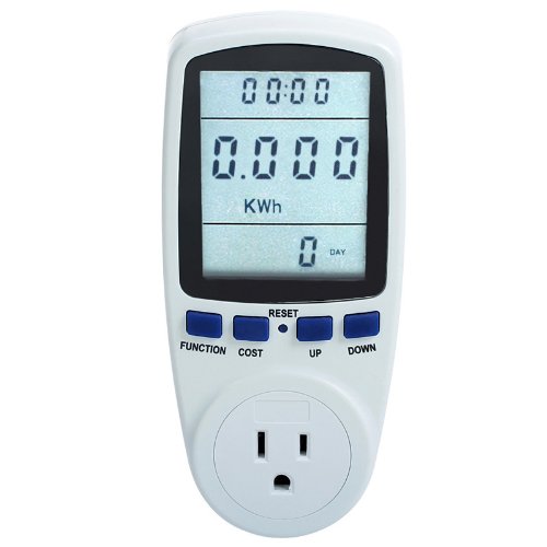 Electricity Monitor Power Meter Plug Home Energy Watt Volt Amps Kwh ...