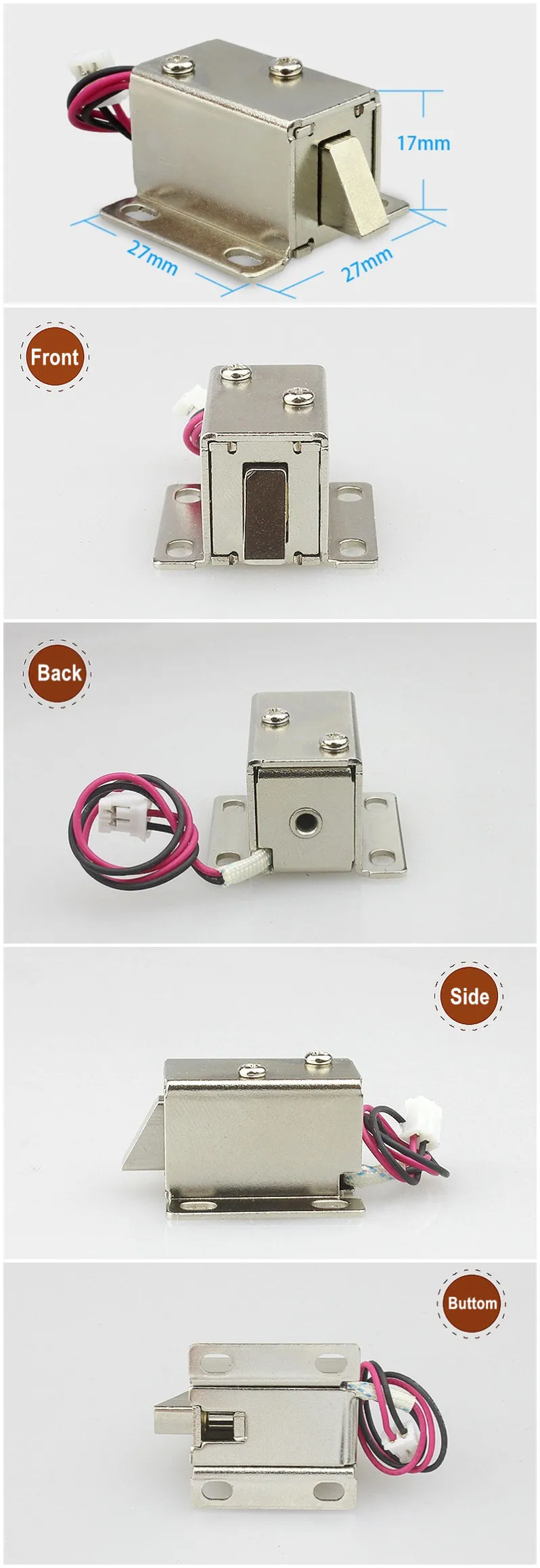 5V 6V 12V and 24V Electric Door Lock Solenoid Dead Bolt Lock OEM