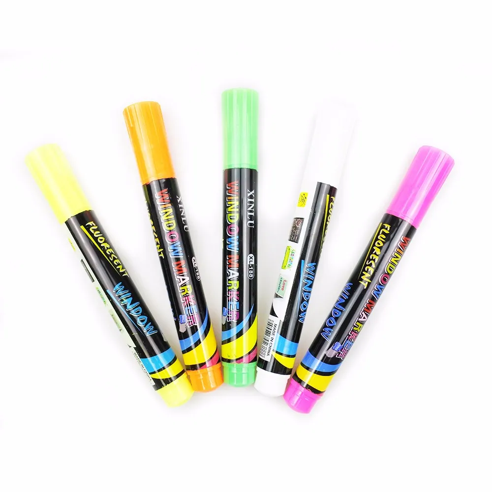 8pcs Bright Color Clear Writing Window Marker - Buy Window Marker ...