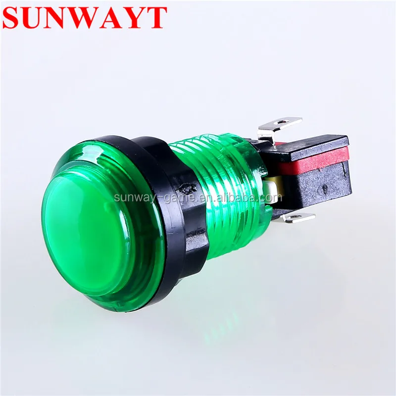 32mm Arcade Game Machine Transparent Waterproof 5v/12v Small Round Led ...