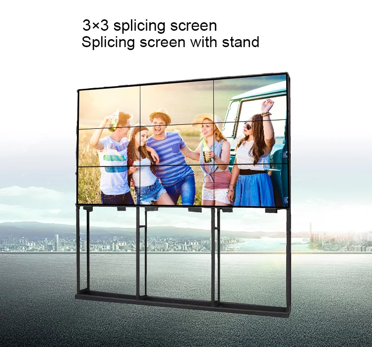 65inch Narrow Bezel 3.5 Mm Lcd Video Wall Indoor Smart Splicing Screen ...