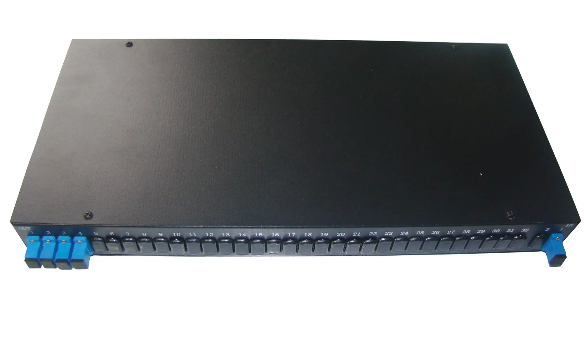 19" 1u Rack Mounted Fiber Optic Plc Splitter Sc Apc 1x4/1x8/1x16 ...