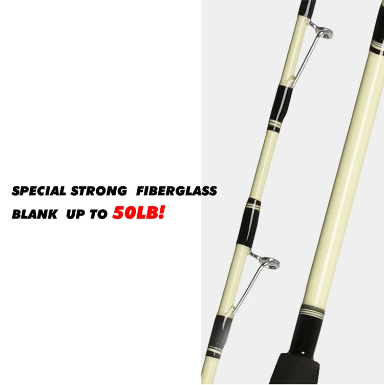 6ft/182cm 40kg Drag Strong 50lb Ocean Boat Fishing Rod - Buy Ocean Boat ...