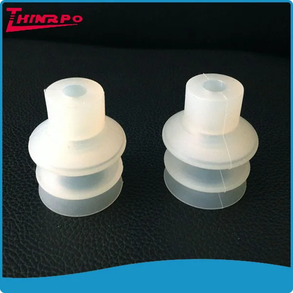 Customized White Colorsilicone Flexible Bellows Silicone Molded Rubber ...