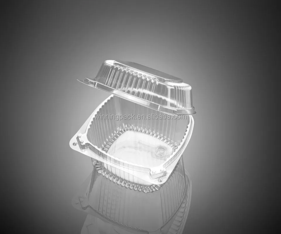 Transparent 5 And 6 Inch Clamshell Hinged Container - Buy Hinged ...