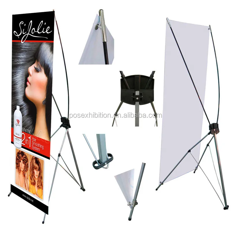Custom Printing Adjustable Tripod X Banner Display Stand