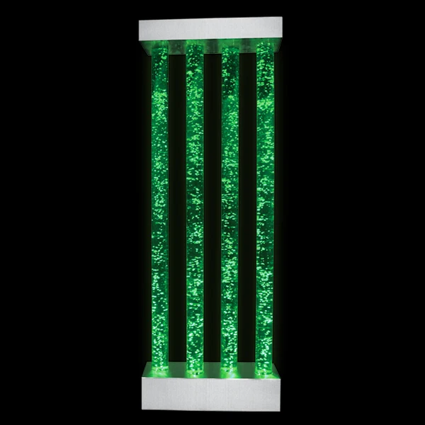 90" Water Features Indoor Acrylic Water Bubble Rectangular Light Column ...