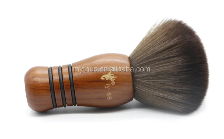 Soft Wool Barber Powder Brush Hair Cutting Cleaning Tools Cosmetic Neck ...