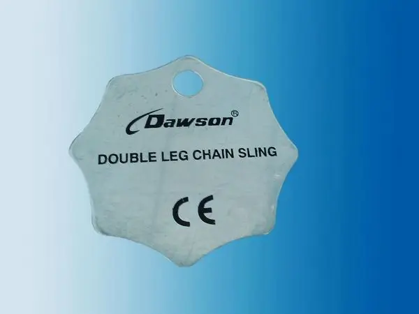 Lifting Chain Sling Tag - DAWSON OR OEM - Nonstandard