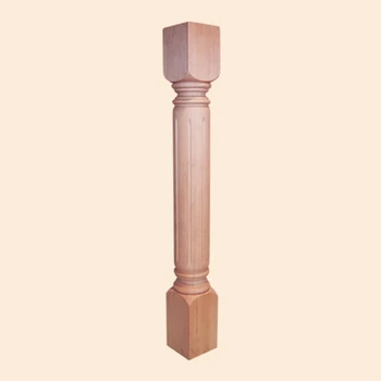 Hand Carved Solid Wood Post,Stair Railing And Fence Post - Buy Stair ...