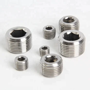 1/8 1/4 Hexagon Socket Head Pipe Screw Plugs Din906 - Buy Screw Plugs,Hex Socket Screw Plugs ...