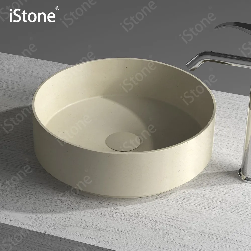 Solid Surface Stone Resin Small Round Basin Wd38534 - Buy Solid Surface ...