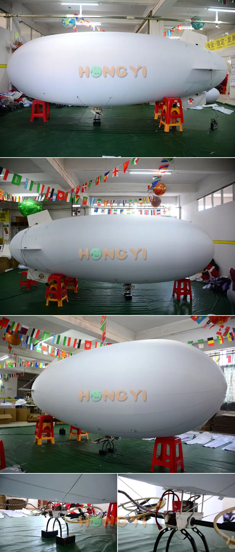Giant Inflatable Flying Helium Rc Blimp Advertising Inflatable Zeppelin ...