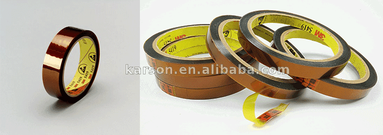 Die Cut 3M 5419 Low Static Polyimide Film Tape - Heat-Resistant Masking