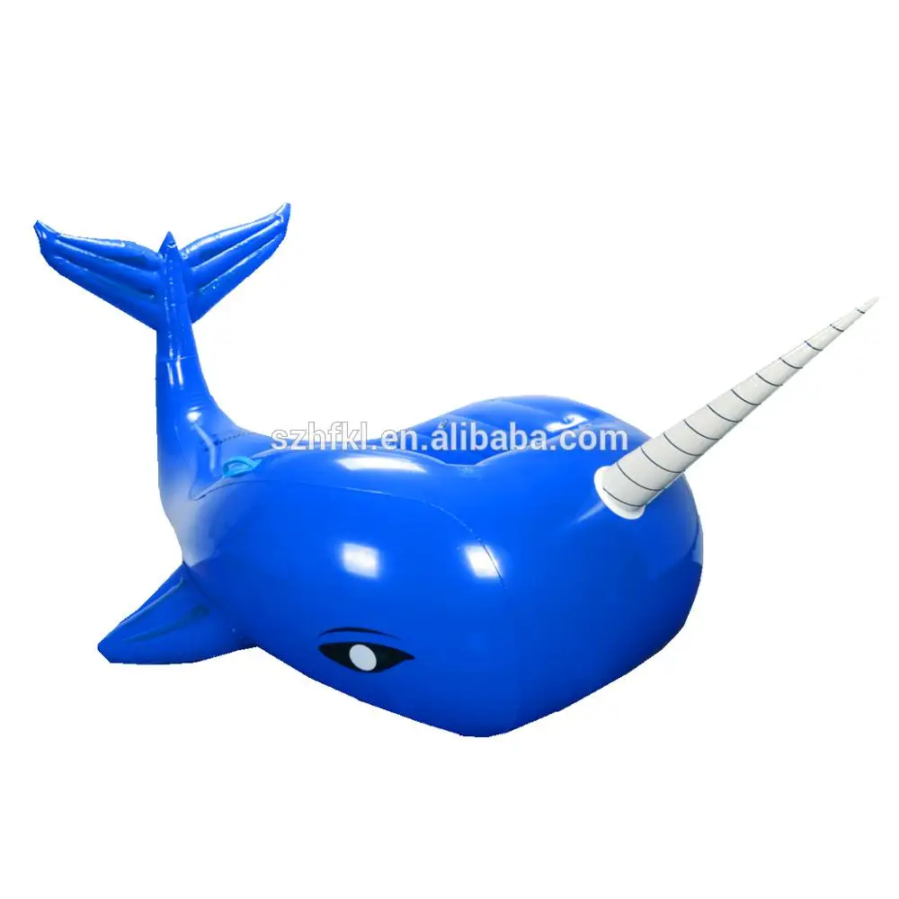 Giant Blue Whale Pool Float - Inflatable Swimming Fun