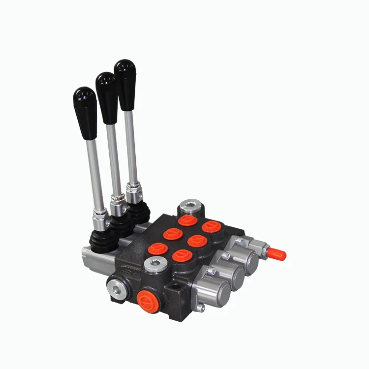 Single Lever 40lpm Spool Excavator Hydraulic Remote Control Valve ...