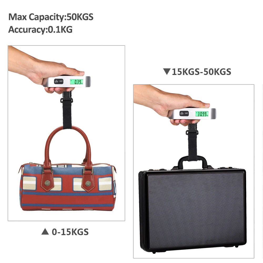 Mini 50KG Basculas Digital Weight Machine - Smart Travel Scale