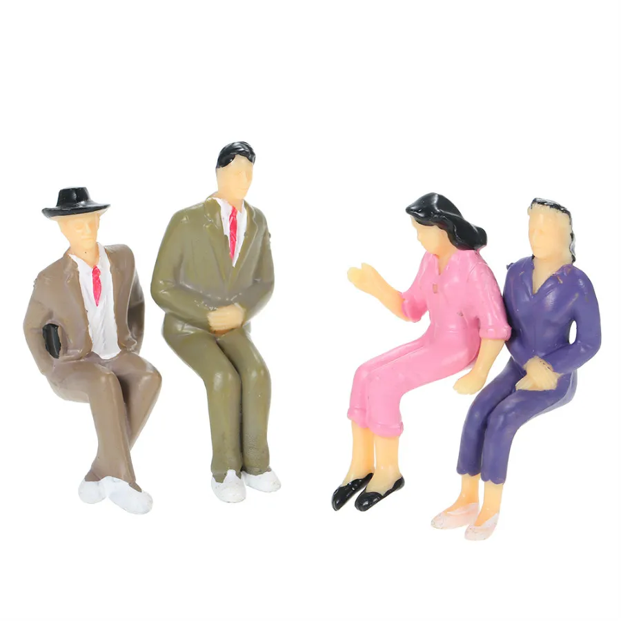 1:25 Scale Plastic Sitting Mini Architectural Human Figure Model People