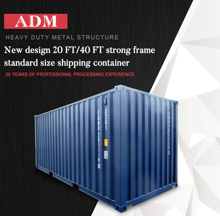 New Design 20 Ft 40 Ft Strong Frame Standard Size Shipping Container new-design-20-ft-40-ft-strong-frame-standard-size-shipping-container
