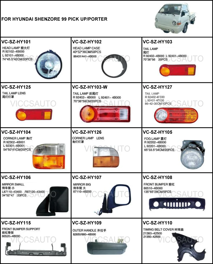 OEM 21360-42500 21350-42500 for HYUNDAI SHENZORE 99 PICK UP/PORTER AUTO ...