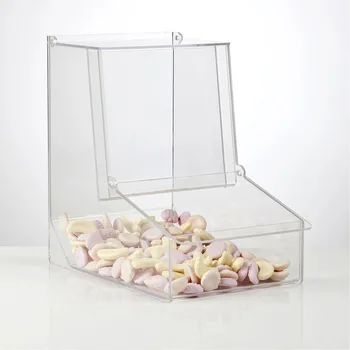 Clear Acrylic Pick And Mix Gravity Feed Dispenser Candy Sweet Holder ...