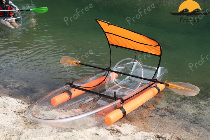 Pc Transparent Kayak/ Clear Plastic Boat/ Double Seats /newest /canoe ...